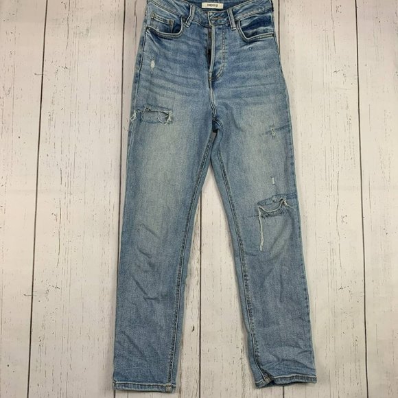 Forever 21 | Jeans | Forever 2 27x26 Relaxed Fit High Rise Blue Jeans ...